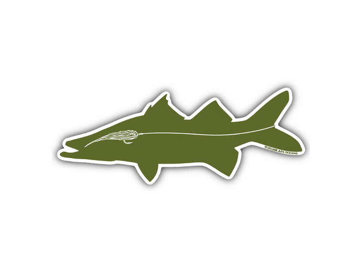Snook Fly Sticker – Skunk Ape Designs